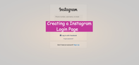 How to create a Instagram login Page | Reactgo