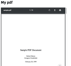 Embedding Pdf file in Html (Without JavaScript) | Reactgo