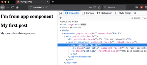 Angular Content Projection Using Ngcontent Directive Reactgo